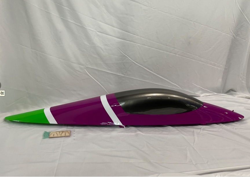 Boomerang Atom Canopy Hatch - Green White Purple | Boomerang RC Jets