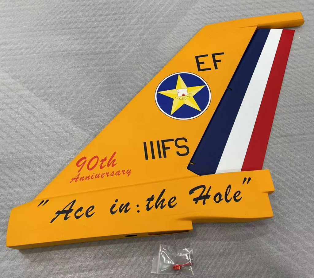 Boomerang F16 Vertical Fin with Rudder and Hardware | Boomerang RC Jets