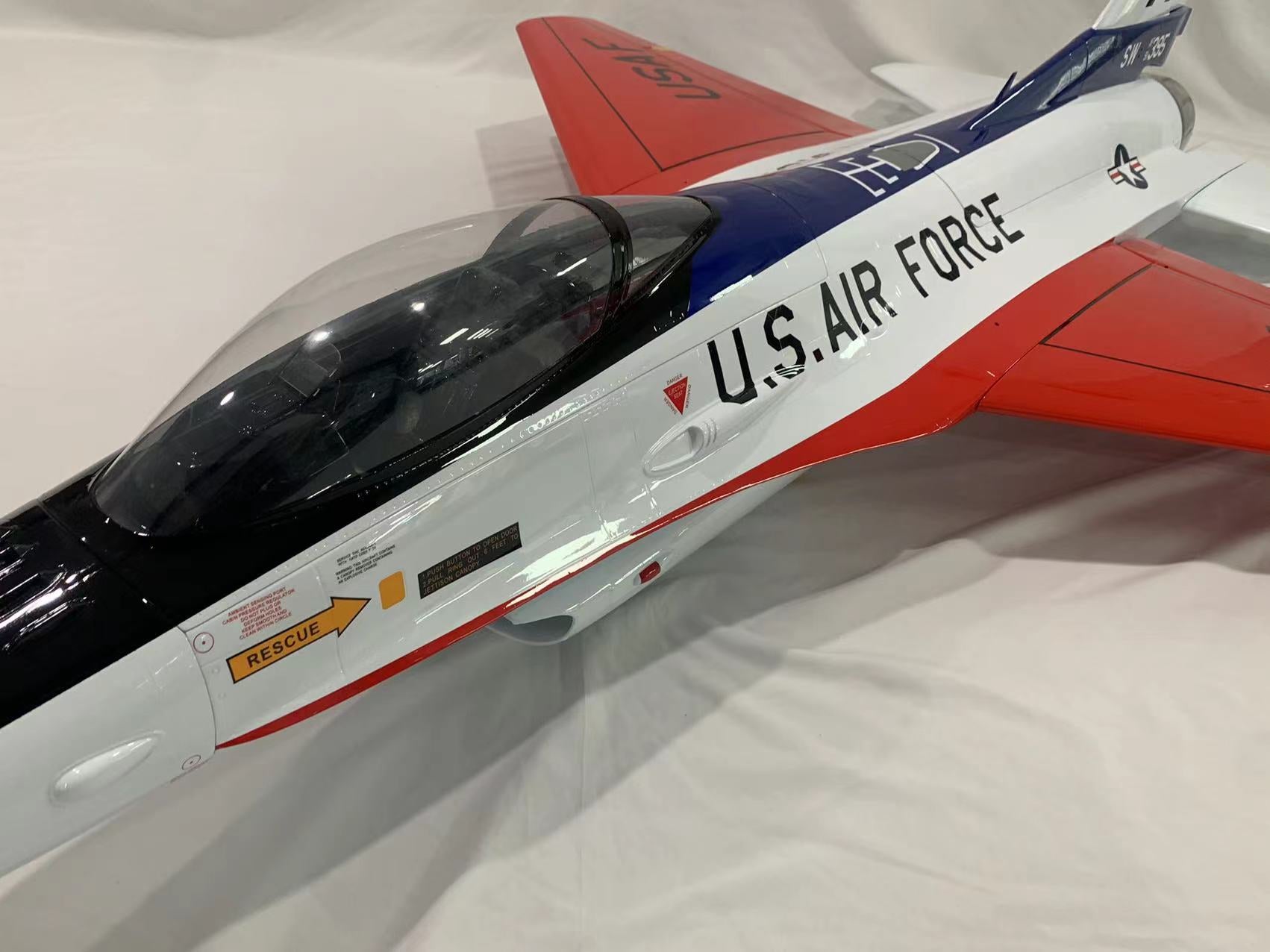 Boomerang F-16 2024 Red/ White/ Blue– Boomerang RC Jets