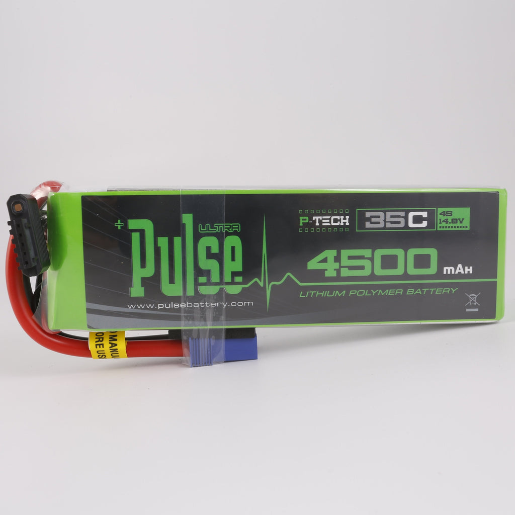 PULSE 4500mah 35C 14.8V 4S P-Tech LiPo Battery - EC5 Connector ...