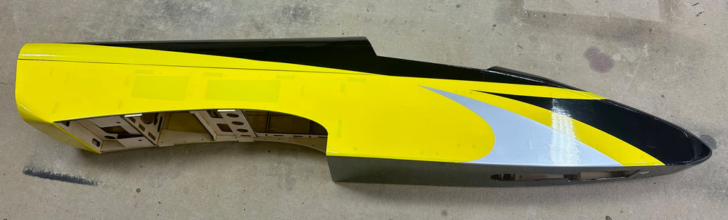 Sprint V2 Fuse/ Hatch/ Canopy - B/Y | Boomerang RC Jets