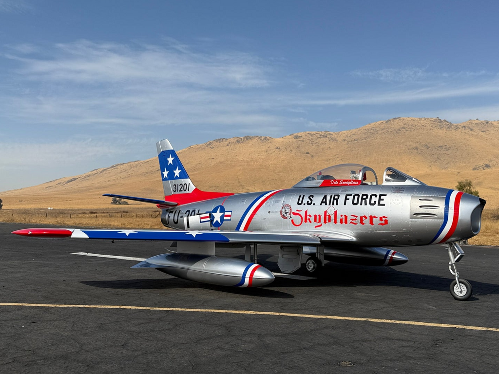 Global Aerojet Super Scale F-86F PNP 3.1M (1/3.75) Turbine Jet ...