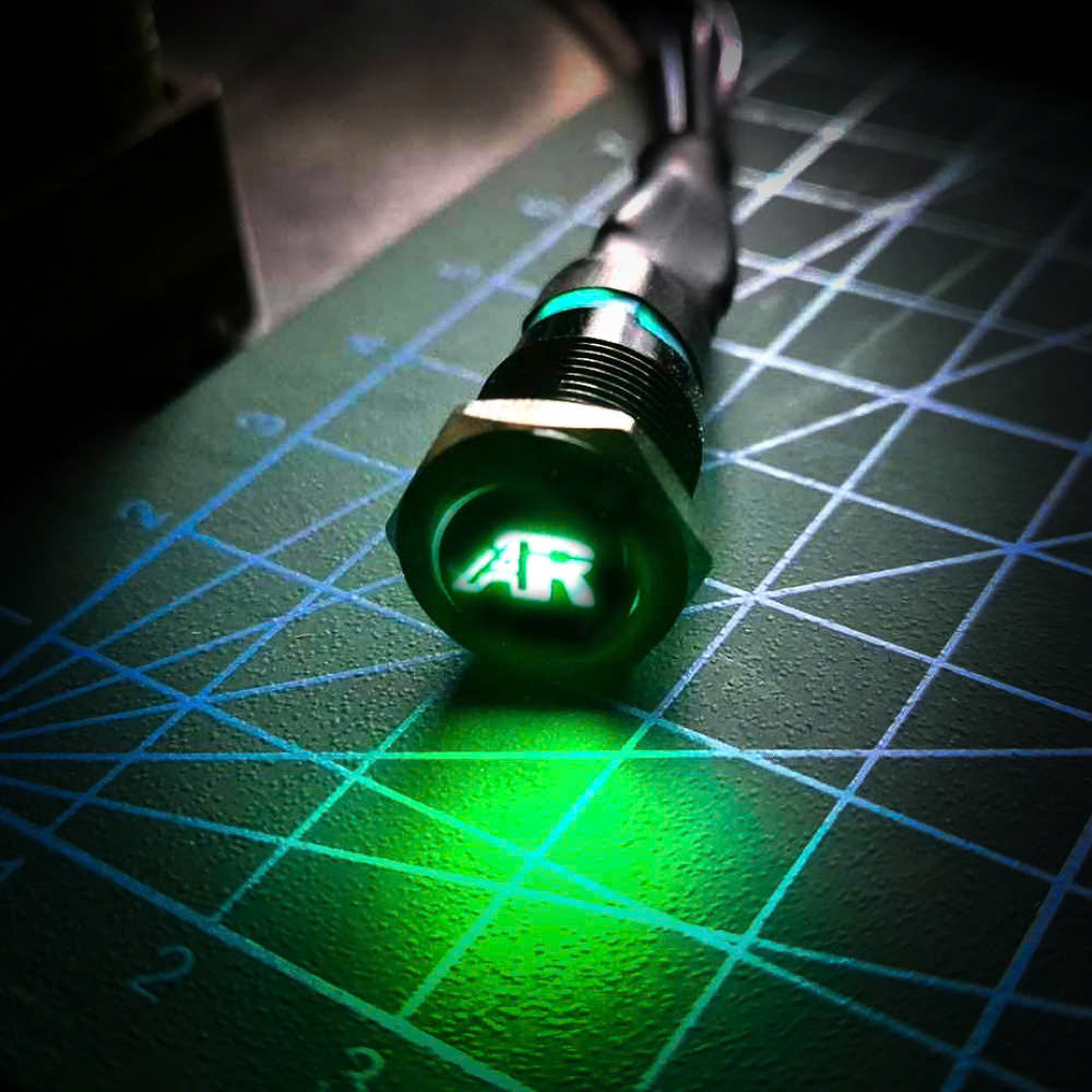 Push button switch actuator with LED | Boomerang RC Jets