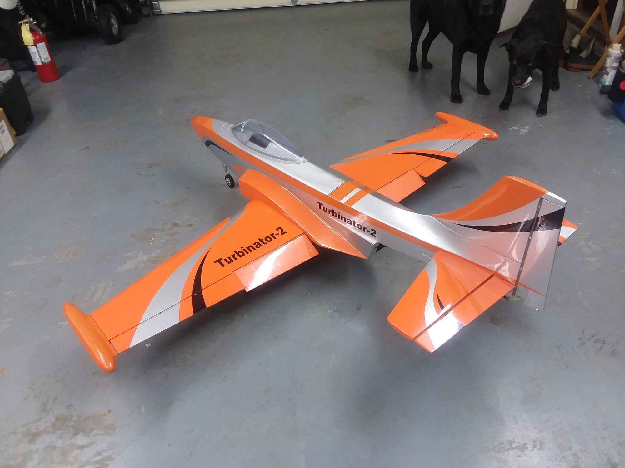 Boomerang Turbinator 2 Orange and Silver | Boomerang RC Jets