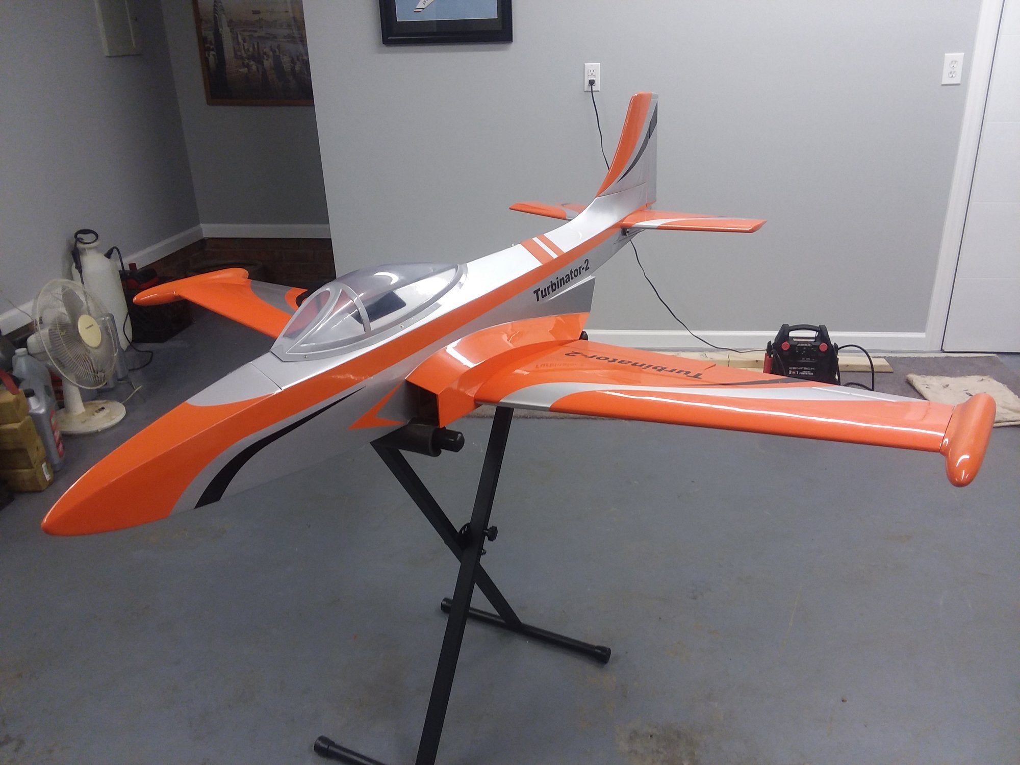 Boomerang Turbinator 2 Orange and Silver | Boomerang RC Jets